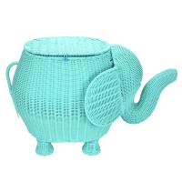 China Elephant Basket for Kids Wicker Rattan Storage Basket Cute Animal Basket for Storing Kid Toy and Home Decor for sale