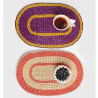 China VietNam Seaweed Placemat Insulated Anti-scald Hand-woven Niche Tablemat Natural Straw coaster for sale