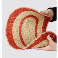 China VietNam Seaweed Placemat Insulated Anti-scald Hand-woven Niche Tablemat Natural Straw coaster for sale
