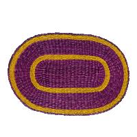 China VietNam Seaweed Placemat Insulated Anti-scald Hand-woven Niche Tablemat Natural Straw coaster for sale