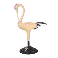 China Hot Selling Natural Handmade Flamingo Decor for Home Decor & Special Party From Best Natural Rattan Fibers for sale