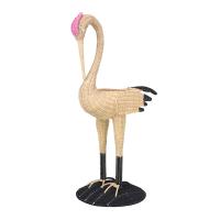 China Hot Selling Natural Handmade Flamingo Decor for Home Decor & Special Party From Best Natural Rattan Fibers for sale