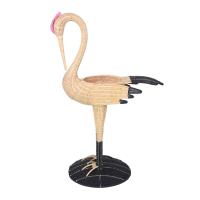 China Hot Selling Natural Handmade Flamingo Decor for Home Decor & Special Party From Best Natural Rattan Fibers for sale