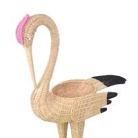 China Hot Selling Natural Handmade Flamingo Decor for Home Decor & Special Party From Best Natural Rattan Fibers for sale