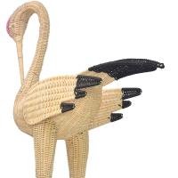 China Hot Selling Natural Handmade Flamingo Decor for Home Decor & Special Party From Best Natural Rattan Fibers for sale