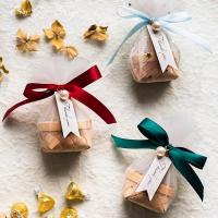 China Invitation Wedding Gift Chocolate Box Storage Baskets Wood Multifunction Europe Candy Box Hot Sale Party Sustainable 5*6.5cm for sale