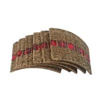 China Inexpensive Folding Home Xmas Decor Woven Wicker Tree Basket Decorations Natural  Water Hyacinth Christmas Tree Collar Skirts for sale