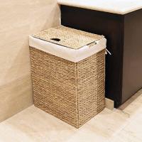 China Handicraft Woven Straw square Wicker Rattan Bamboo Baskets for Storage with Lids Seagrass Boxes Handmade Wicker Products for sale