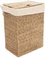 China Handicraft Woven Straw square Wicker Rattan Bamboo Baskets for Storage with Lids Seagrass Boxes Handmade Wicker Products for sale
