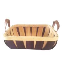 China Wooden Bushel Basket Kitchen Luxury Modern Chip Hamper Gift Packing Toys Hot Hanging Carton Single Customized Standing Type for sale