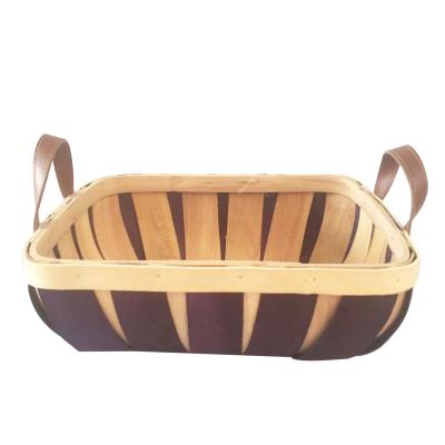 China Wooden Bushel Basket Kitchen Luxury Modern Chip Hamper Gift Packing Toys Hot Hanging Carton Single Customized Standing Type for sale