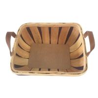 China Wooden Bushel Basket Kitchen Luxury Modern Chip Hamper Gift Packing Toys Hot Hanging Carton Single Customized Standing Type for sale