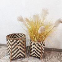 China Straw Wicker Woven Seagrass Bolga Baskets Sustainable Folding Multifunction Modern Yinlin Brand Cheap Wholesale Clothing Storage for sale