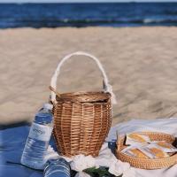 China Hot Sale Wicker 100% Handmade Craft Storage Basket for Storing Cheap Wholesale Products Wicker Woven Basket Picnic with Hand for sale