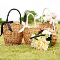 China Hot Sale Wicker 100% Handmade Craft Storage Basket for Storing Cheap Wholesale Products Wicker Woven Basket Picnic with Hand for sale