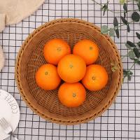 China PP Rattan Oval Round Rectangular Storage Baskets Kitchen Food Bread Weave Serving Tray PP Plastic with Acrylic Lid Multifunction for sale