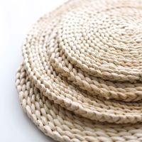 China Wholesale Natural Woven Placemats Wicker Seaweed  Placemats Rattan Placemats for sale