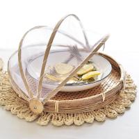 China Wholesale Natural Woven Placemats Wicker Seaweed  Placemats Rattan Placemats for sale