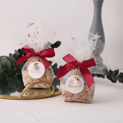 China Hand-wood Square Small Storage Baskets Supermarket Home Decor Storage Basket Factory Direct Sale Natural Multifunction Europe for sale