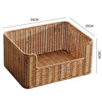 China Bestselling Skincare Storage Box Makeup Organizer Storage Box Hand-woven Wholesale Custom Good Price Household Storage Box for sale