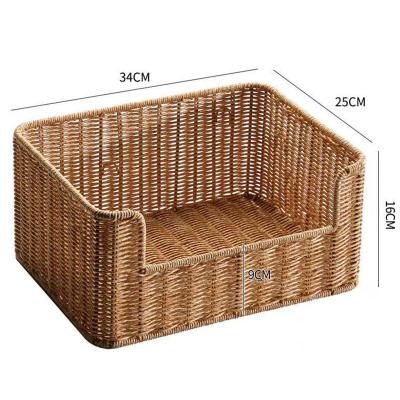 China Bestselling Skincare Storage Box Makeup Organizer Storage Box Hand-woven Wholesale Custom Good Price Household Storage Box for sale