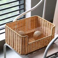 China Bestselling Skincare Storage Box Makeup Organizer Storage Box Hand-woven Wholesale Custom Good Price Household Storage Box for sale