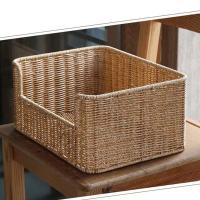 China Bestselling Skincare Storage Box Makeup Organizer Storage Box Hand-woven Wholesale Custom Good Price Household Storage Box for sale