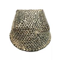 China Factory Home Handmade Woven Wicker Seagrass Belly Plant Baskets for sale