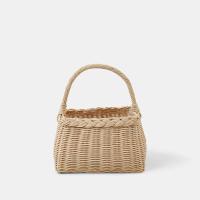 China Latest Design Hand Woven Storage Basket Home Garden Outdoor Decor Supplies Weave Flower Basket for sale