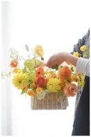 China Latest Design Hand Woven Storage Basket Home Garden Outdoor Decor Supplies Weave Flower Basket for sale