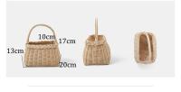 China Latest Design Hand Woven Storage Basket Home Garden Outdoor Decor Supplies Weave Flower Basket for sale