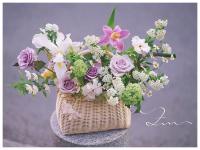 China Latest Design Hand Woven Storage Basket Home Garden Outdoor Decor Supplies Weave Flower Basket for sale
