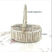 China Handmade Rattan Wicker Woven Artificial Decorative Baskets for Wedding for Gift for sale