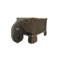 China Hot Selling Creative Crafts Handwoven Rattan Storage Basket Animal Shape Storage Basket for sale