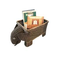 China Hot Selling Creative Crafts Handwoven Rattan Storage Basket Animal Shape Storage Basket for sale