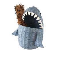 China Hot Selling Household Creative Paper Rope Children's Toy Storage Basket Shark Shaped Storage Basket for sale