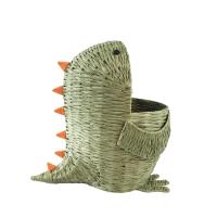 China Hot Selling Household Creative Paper Rope Children's Toy Storage Basket Shark Shaped Storage Basket for sale
