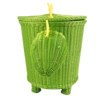 China Wicker Woven Home Dercor Household Cleaning Vietnam Seagrass Dinosaur Animal Laundry Basket for Kids for sale