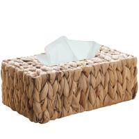 China Hot Selling Home Hotel Department Multifunction Paper Box Hand-woven Natural Material Durable Firm Rectangle Tissue Box for sale