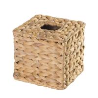 China Hot Selling Home Hotel Department Multifunction Paper Box Hand-woven Natural Material Durable Firm Rectangle Tissue Box for sale