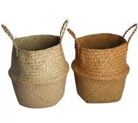 China Foldable Storage Basket Seaweed Flower Basket Hot Sale Manufacturers Wholesale Hand-woven Folding Customized Hand Woven/handmade for sale
