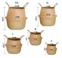 China Foldable Storage Basket Seaweed Flower Basket Hot Sale Manufacturers Wholesale Hand-woven Folding Customized Hand Woven/handmade for sale