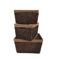 China Superior Quality Hand-woven Storage Baskets Set Baby Room Storage Basket Hand Knitted Weave Storage Baskets for sale