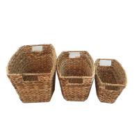 China Superior Quality Hand-woven Storage Baskets Set Baby Room Storage Basket Hand Knitted Weave Storage Baskets for sale