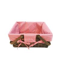 China Factory Outlet  Bulk Picnic Baskets Toy Storage Basket Hand Knitted Kitchen Storage Organizer Basket with Handle for sale