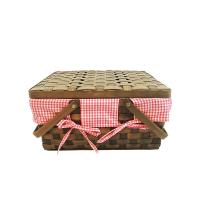China Factory Outlet  Bulk Picnic Baskets Toy Storage Basket Hand Knitted Kitchen Storage Organizer Basket with Handle for sale