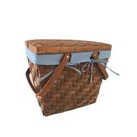 China Factory Outlet  Bulk Picnic Baskets Toy Storage Basket Hand Knitted Kitchen Storage Organizer Basket with Handle for sale