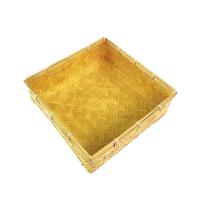 China Factory Supply Natural Bamboo Hand-woven Storage Basket Eco-friendly Large Capacity Fruit Food Bamboo Storage Basket for sale