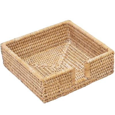 China Hot Selling Natural Material Handmade Woven Storage Box Multipurpose Durable Eco-friendly Safety Paper Box for sale
