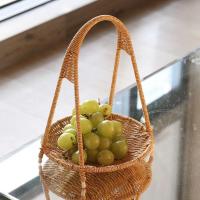 China Wholesale Price Snack Tray Rattan Storage Tray Hand Woven Bamboo Tray Set for sale